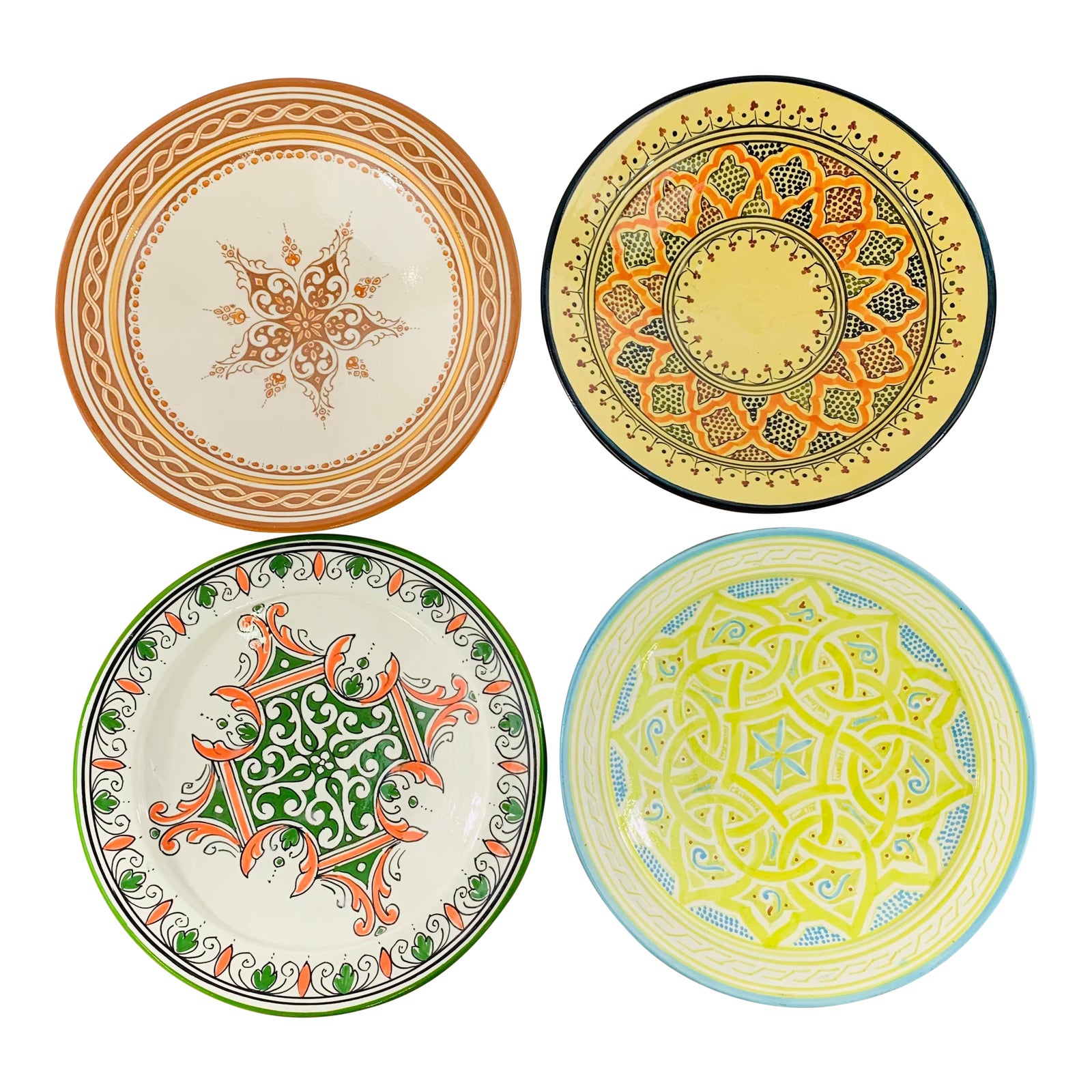 Handmade Large Colorful Ceramic Serving Decorative, Center Table Plates ...