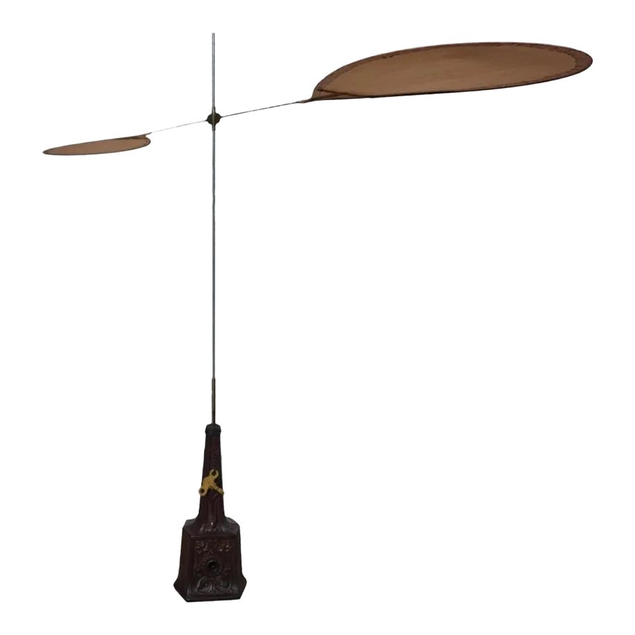 Circa 1877 W.R. Fowler Fly-Fan Clockwork Wind-Up | Chairish