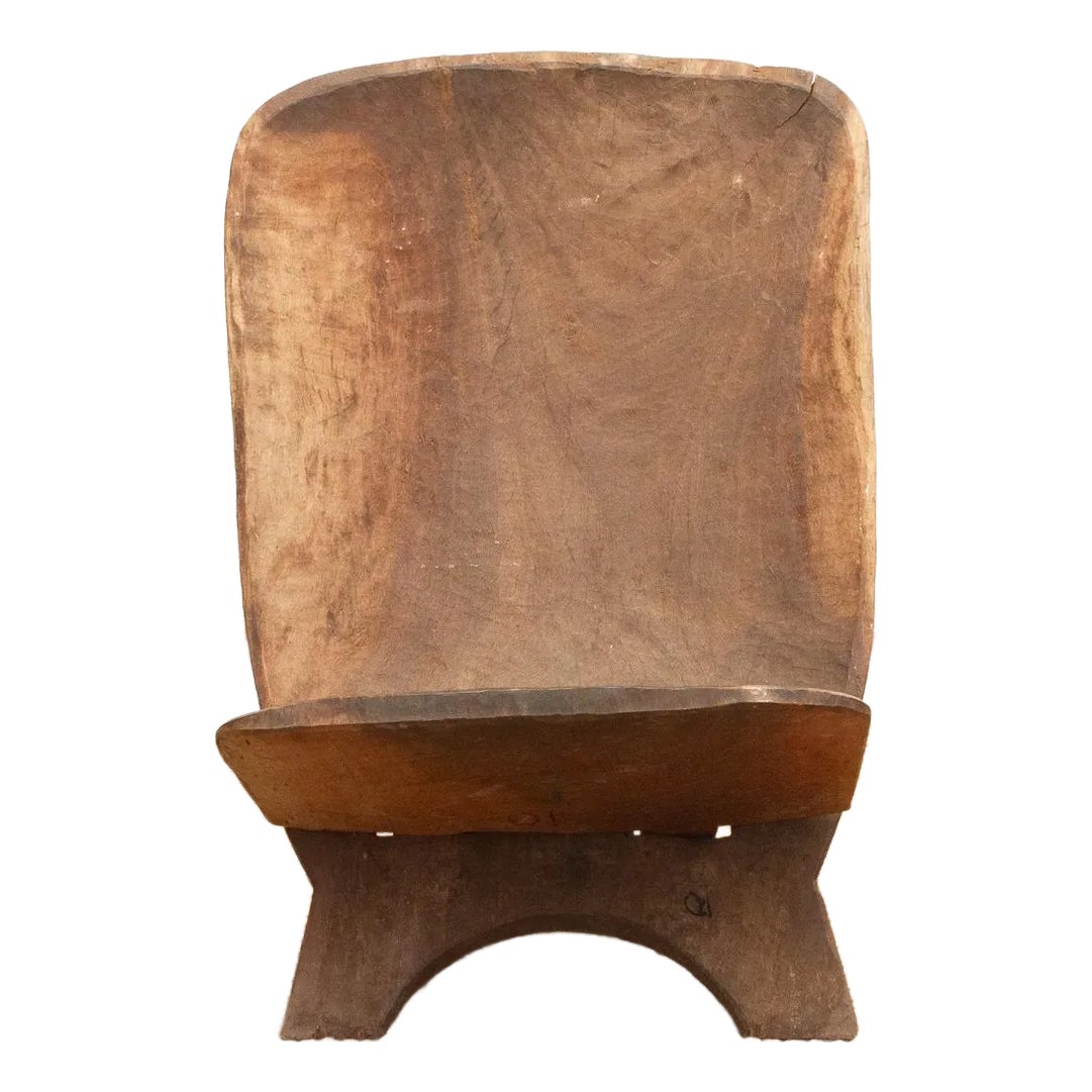 Large African Stargazer Safari Chair | Chairish