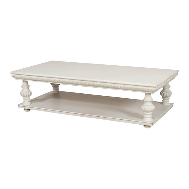 Antique White Cocktail Table | Chairish