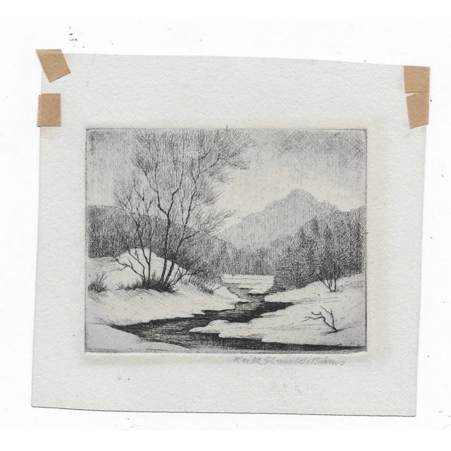 1940s Keith Shaw Williams Winter Etching | Chairish
