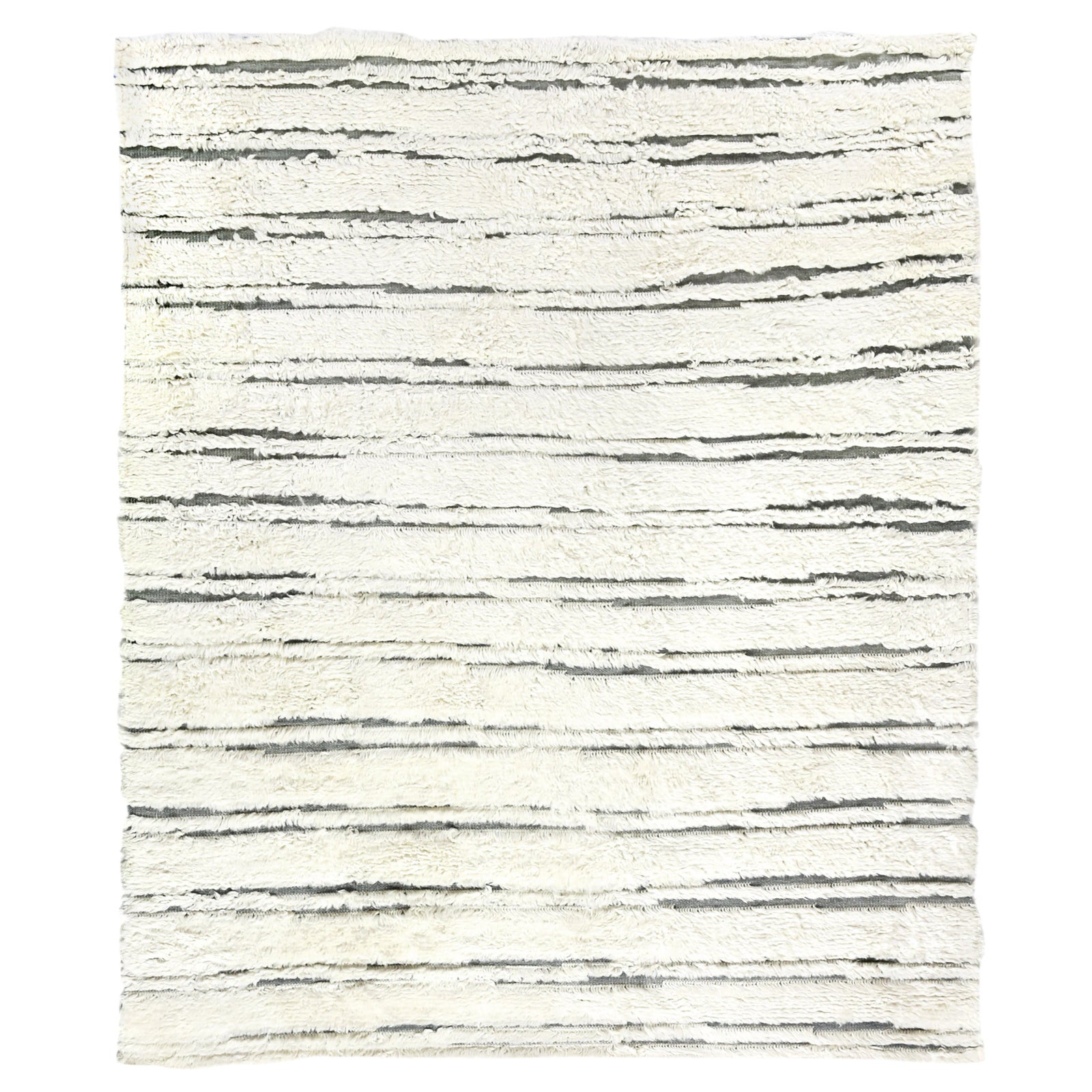 Weighton Ivory/Dark Gray Hand knotted Wool Area Rug - 6'x9' | Chairish