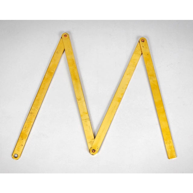 Antique Late 19th Century Brass Folding Ruler | Chairish