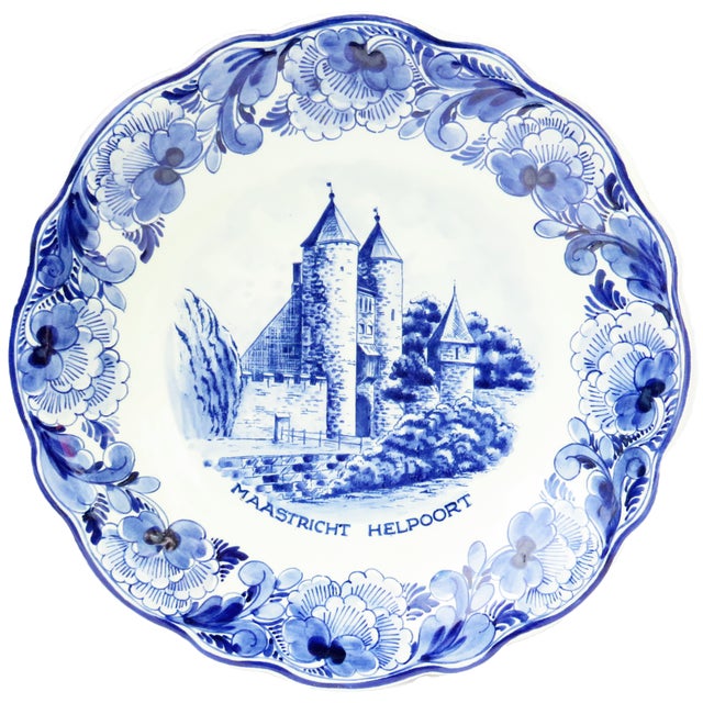 1959 & 1960 Delft Blue / Delfts Blauw Decorative Plates, Pair | Chairish