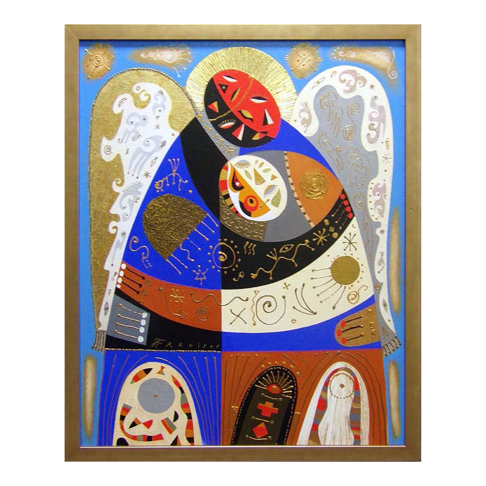 Anton Arkhipov "Embrace" Original Oil on Canvas Custom Framed Hand ...