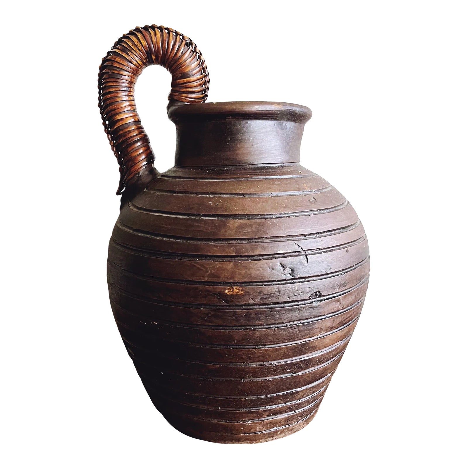 Vintage Filipino Wooden Pitcher | Chairish
