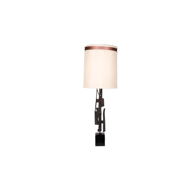 Mid Century Lamp Abstract Brutalist Welded Metal | Chairish