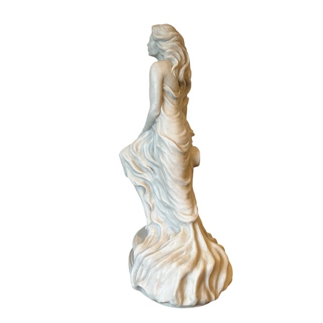 Vintage Art Nouveau Lady Alice Heath Durastone Statue | Chairish