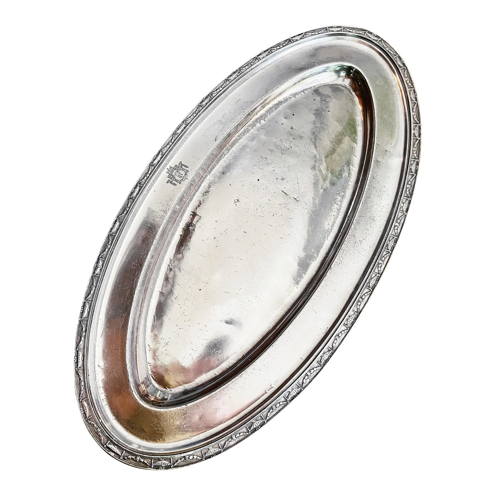 1940 Silverplate Fish Platter From Hotel Pennsylvania Nyc | Chairish