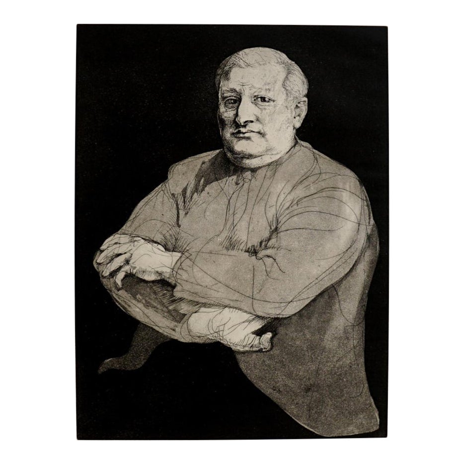 Thomas Cornell Portrait Etching and Aquatint | Chairish