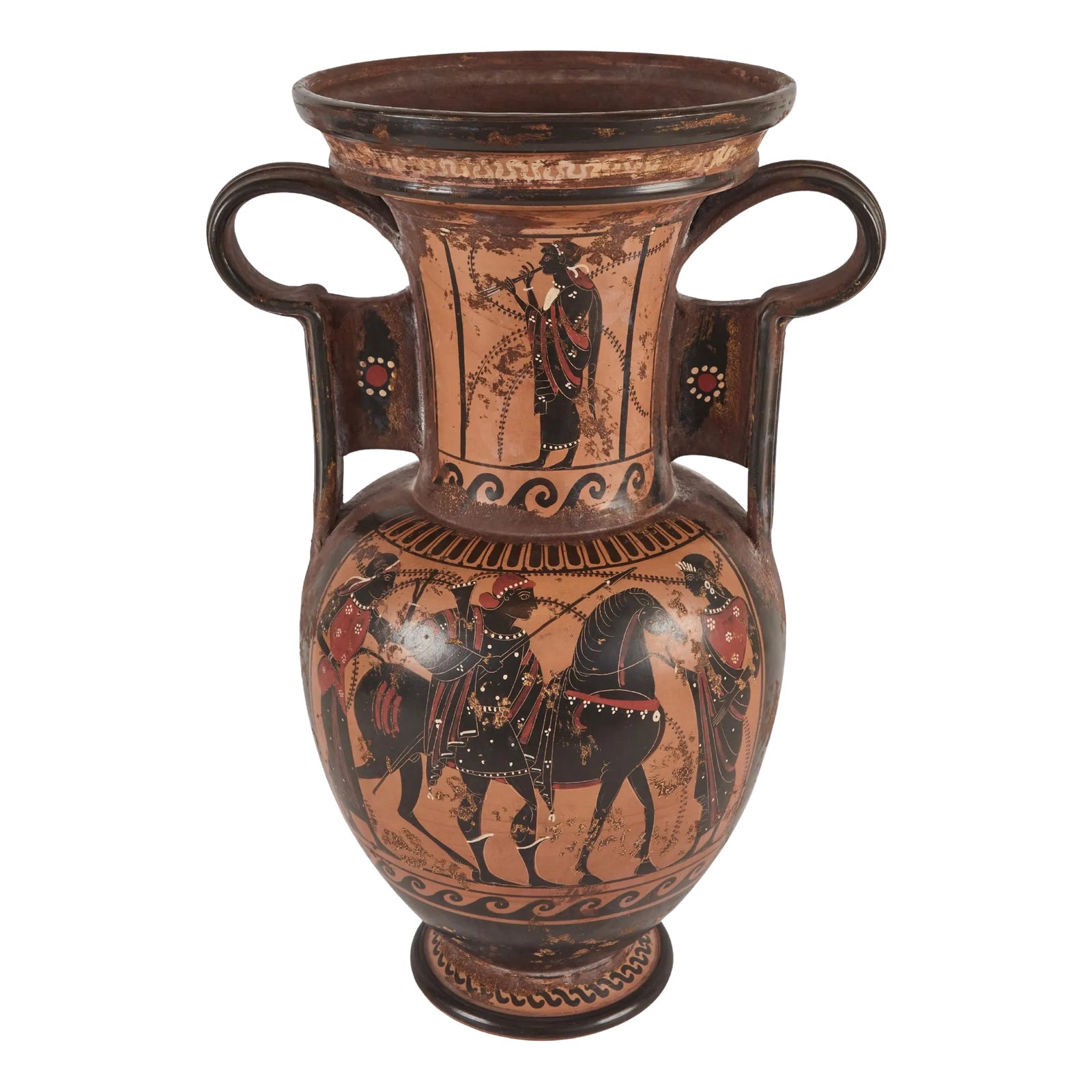 Grand Tour Terracotta Amphora Vase | Chairish
