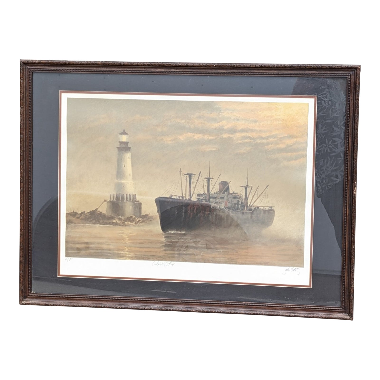 1980s "Liberty Ship" Original Serigraph by John Kelly, Signed #65/250 ...