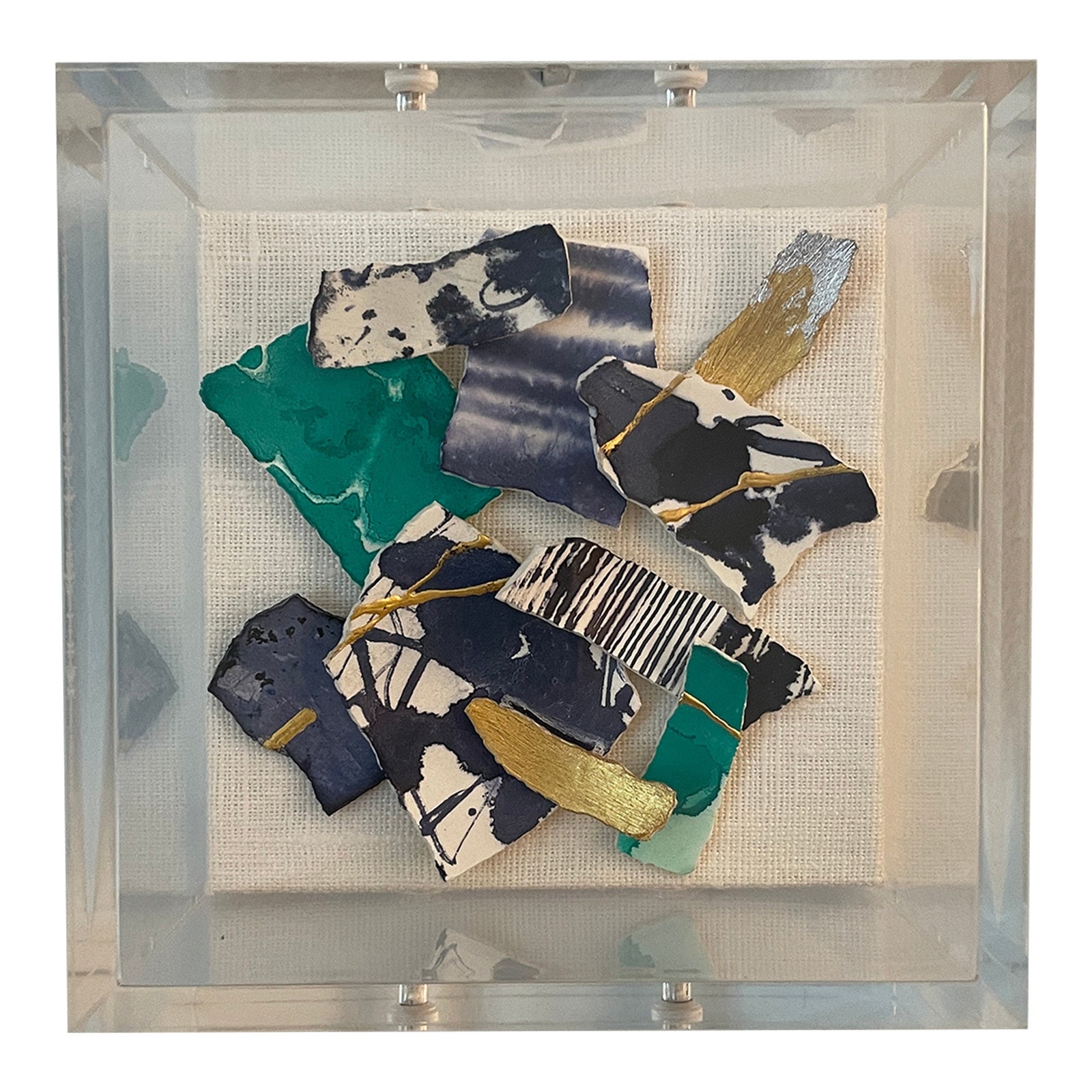 Kintsugi Eggshell Mini 236 Collage, Framed | Chairish