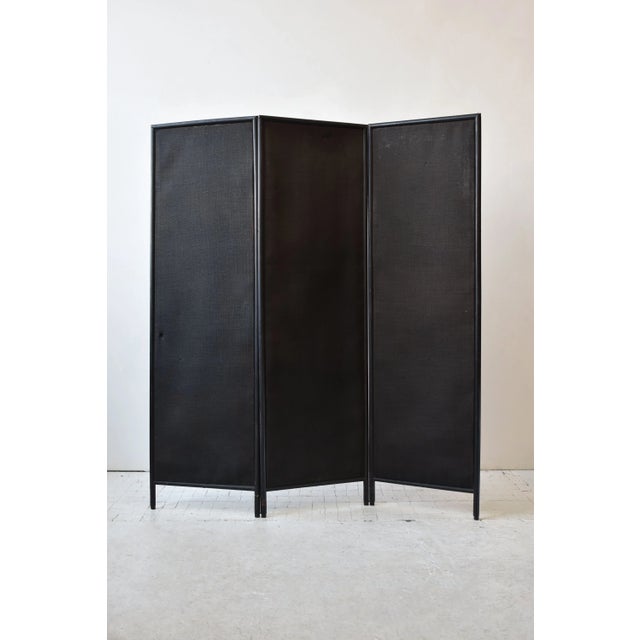 Art Deco Trifold Screen With Hand-Painted Scenic Fox Hunting Motif ...