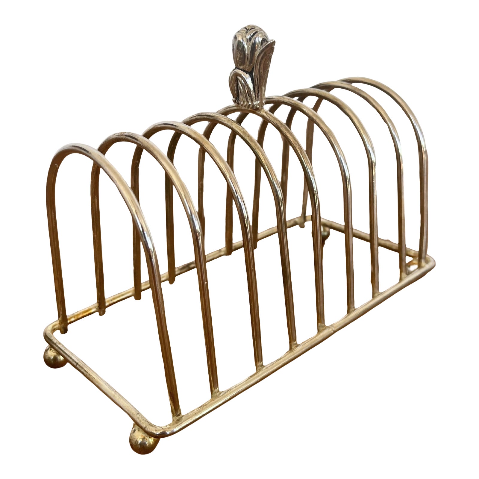 Silver Plated Victorian English Toast Rack, Circa 1890 | Chairish