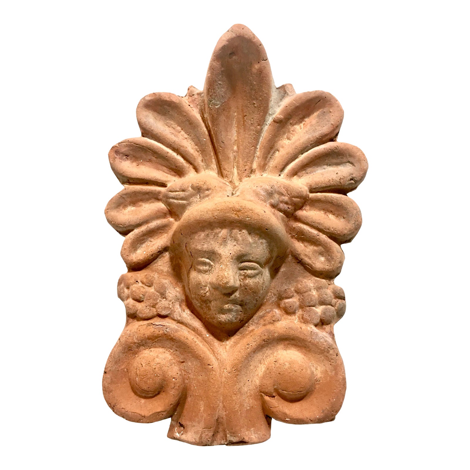 Terracotta Architectural Element of Mercury | Chairish