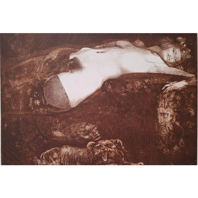 Late 20th Century Ernst Fuchs Salome Color Etching and Aquatint ...