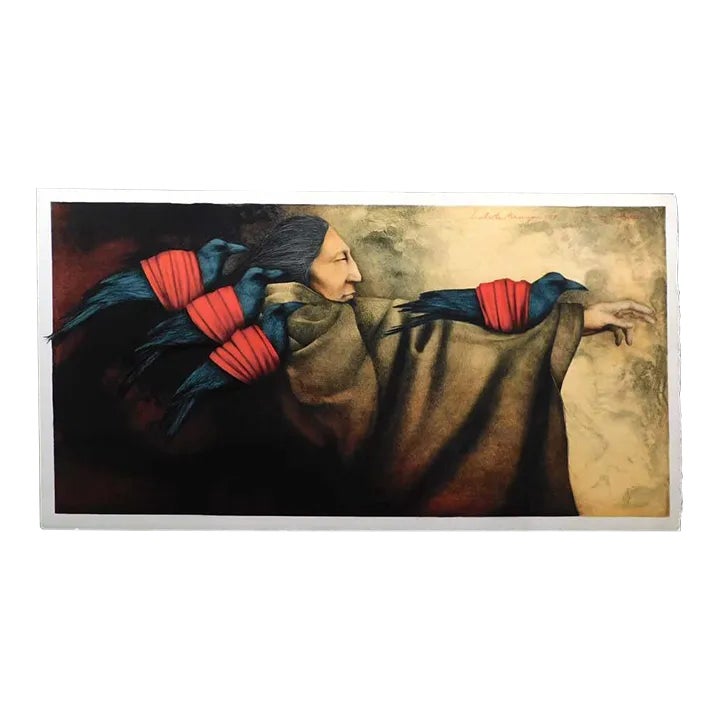 Frank Howell "Lakota Messenger" Lithograph Unframed Hand Signed | Chairish