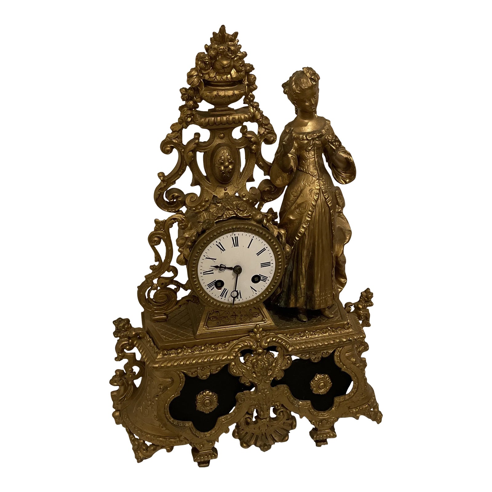 Fine Napoleon III Mid-19th Century Gilt Slate Clock by Achille Brocot ...