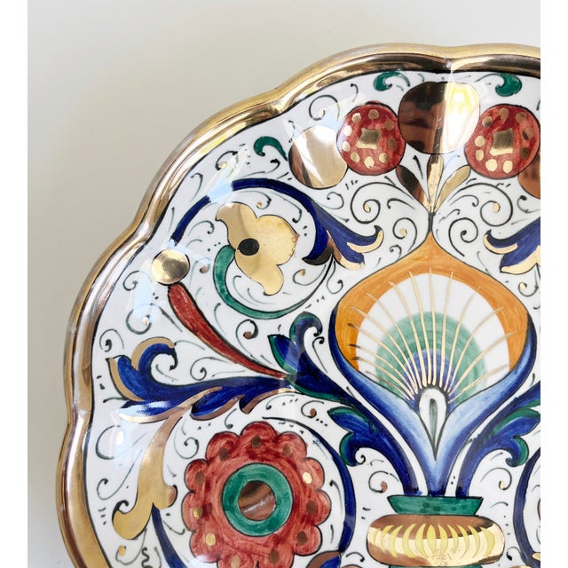 20th Century Deruta Majolica Decorative Wall Plate | Chairish
