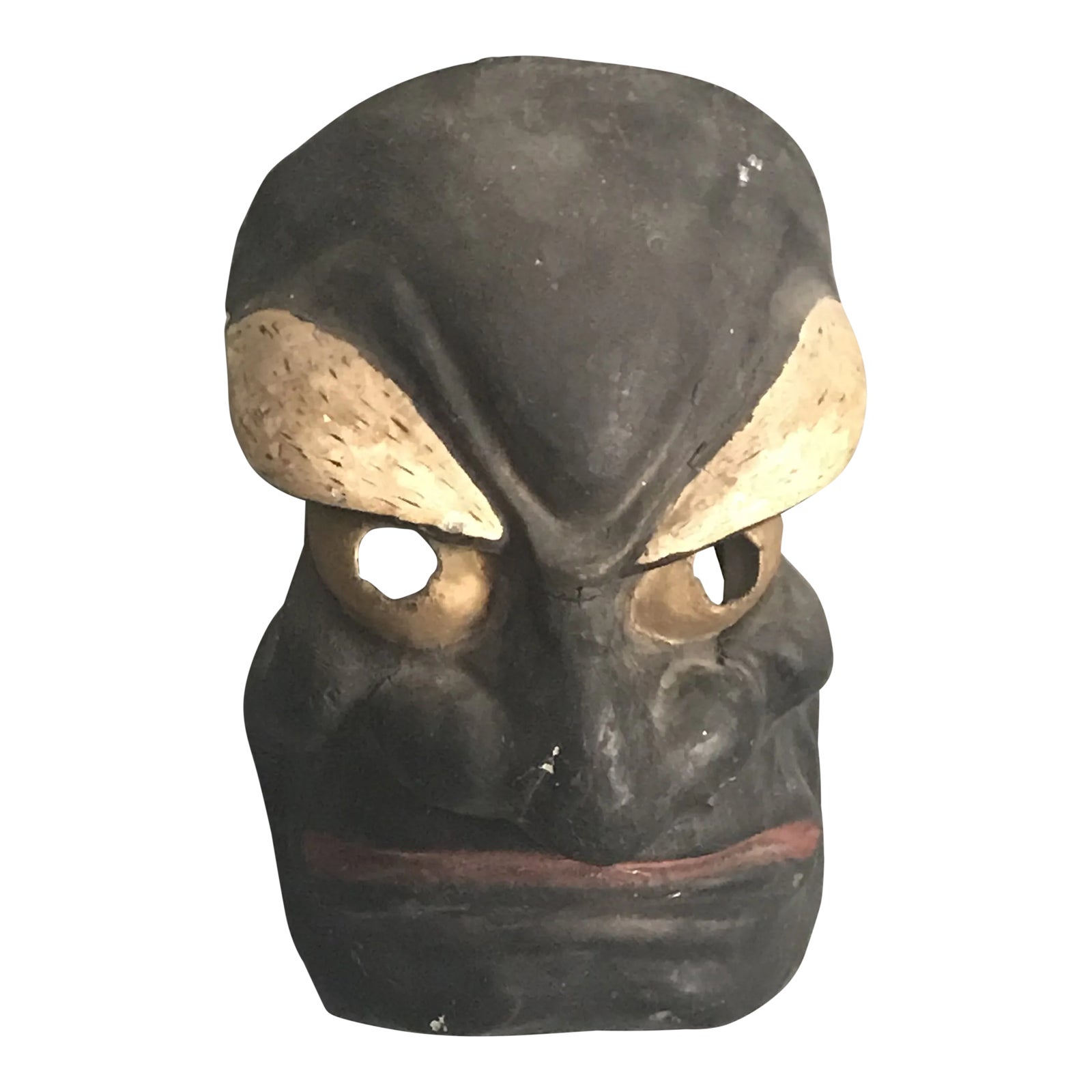 1920s Vintage Japanese Ritual Paper Mask | Chairish