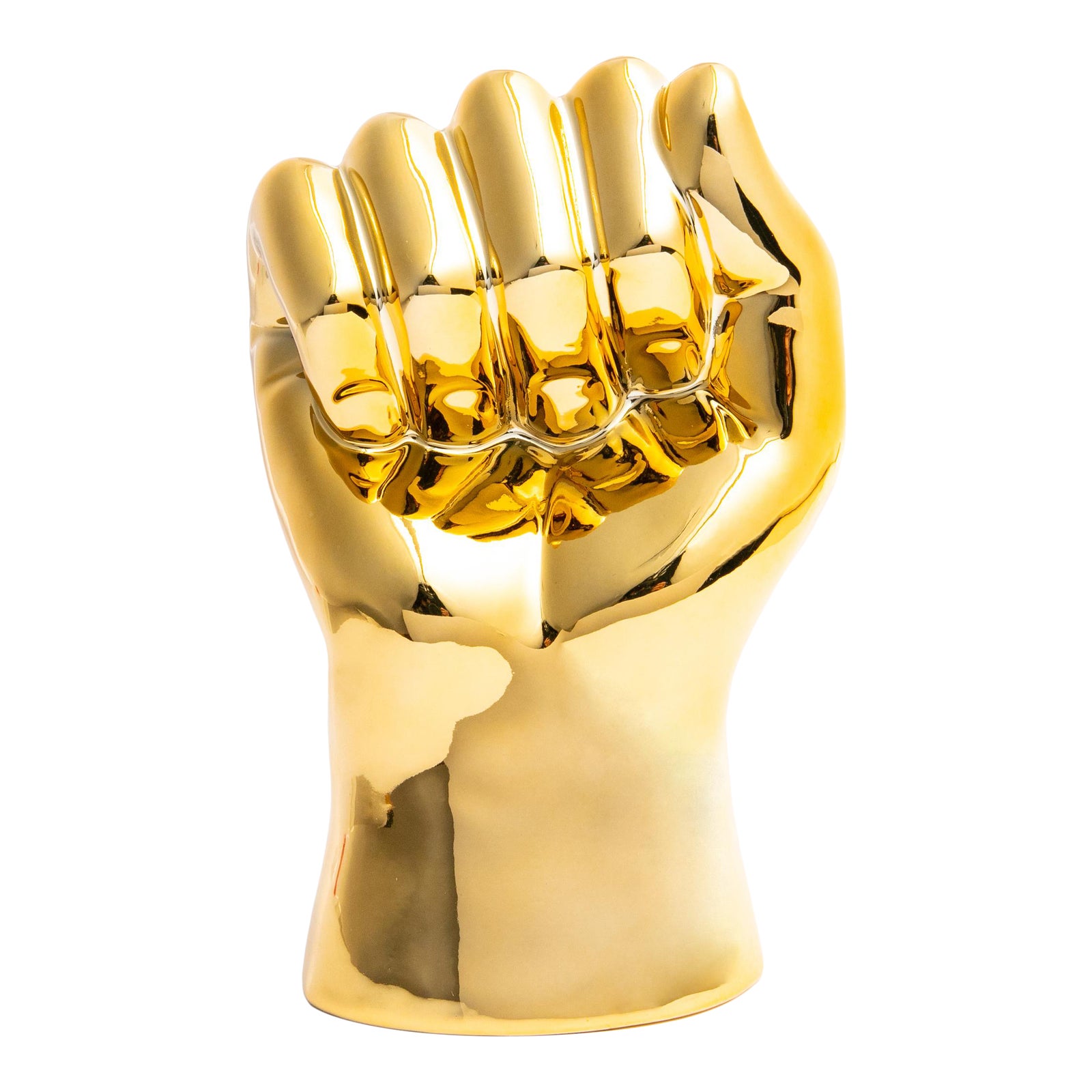 Interior Illusions Plus Gold Solidarity hand Tabletop decor - 7" tall ...