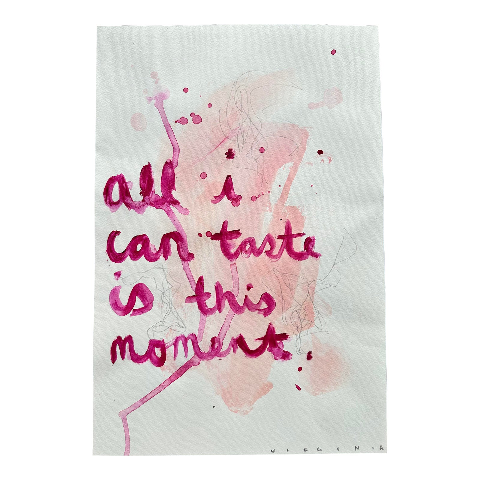 All I Can Taste Painting by Virginia Chamlee | Chairish