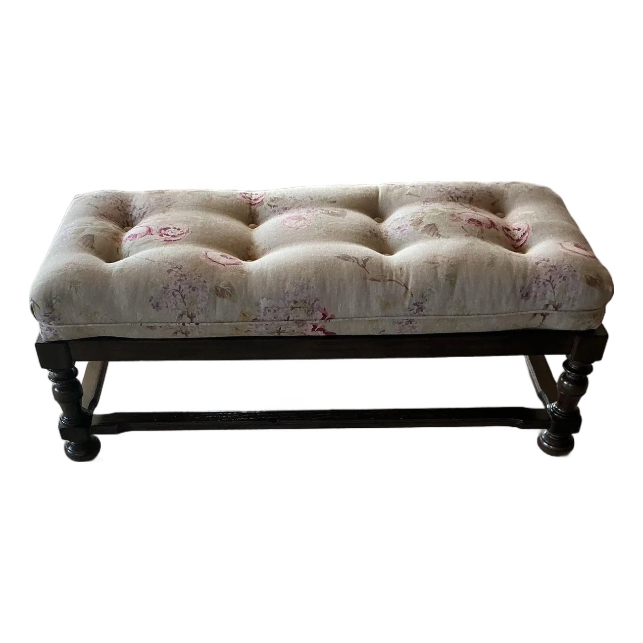 1980s Long Bench Attributed to Ethan Allen | Chairish