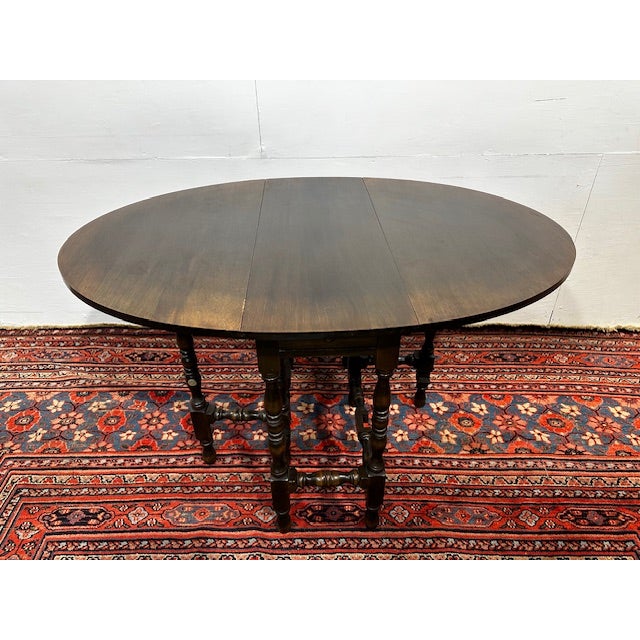Antique Imperial Oval Gate Leg Table | Chairish