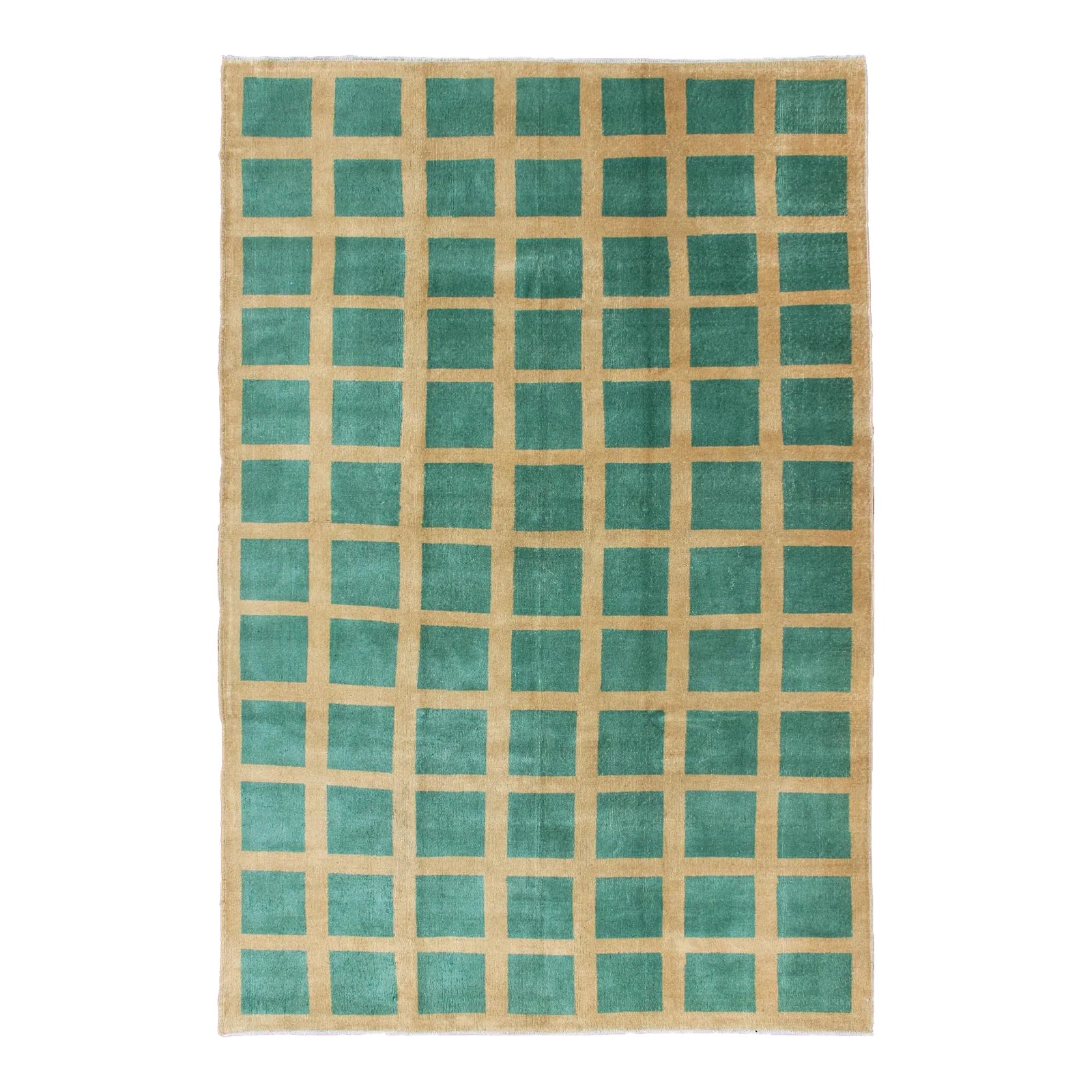 Mid 20th Century Green and Yellow Minimalist Mid-Century Modern Design ...