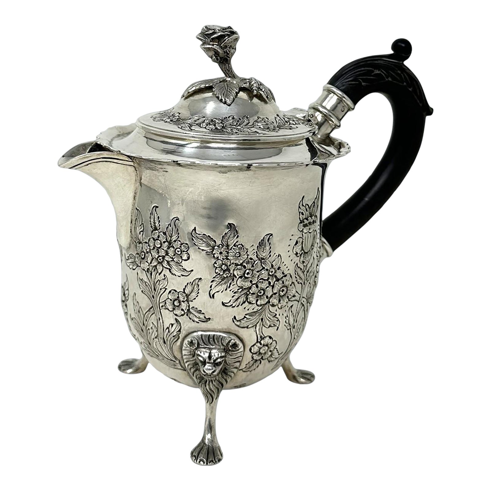 Irish Sterling Limerick Silver Teapot Coffeepot Dublin Mark Ireland ...
