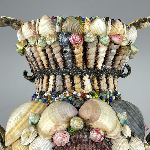 Vintage Vase in Shells, 1970s | Chairish
