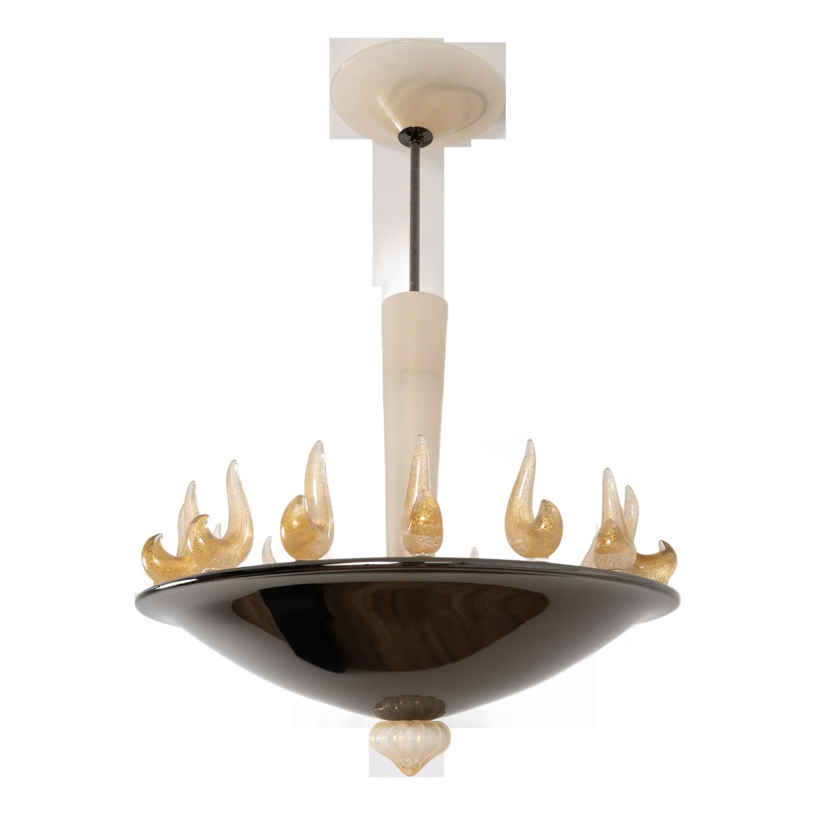 Elio Murano Glass Flame Chandelier by Marco Mencacci for Barovier ...