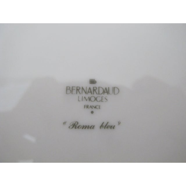 Bernardaud Limoges Cobalt Roma Bleu Floral Butterfly Dinnerware Plate ...