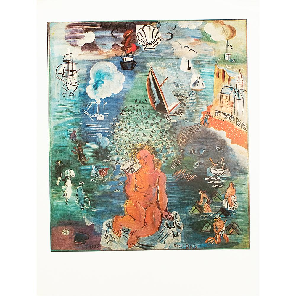 1970 After Raoul Dufy "Amphitrite", Full-Color Parisian Print | Chairish