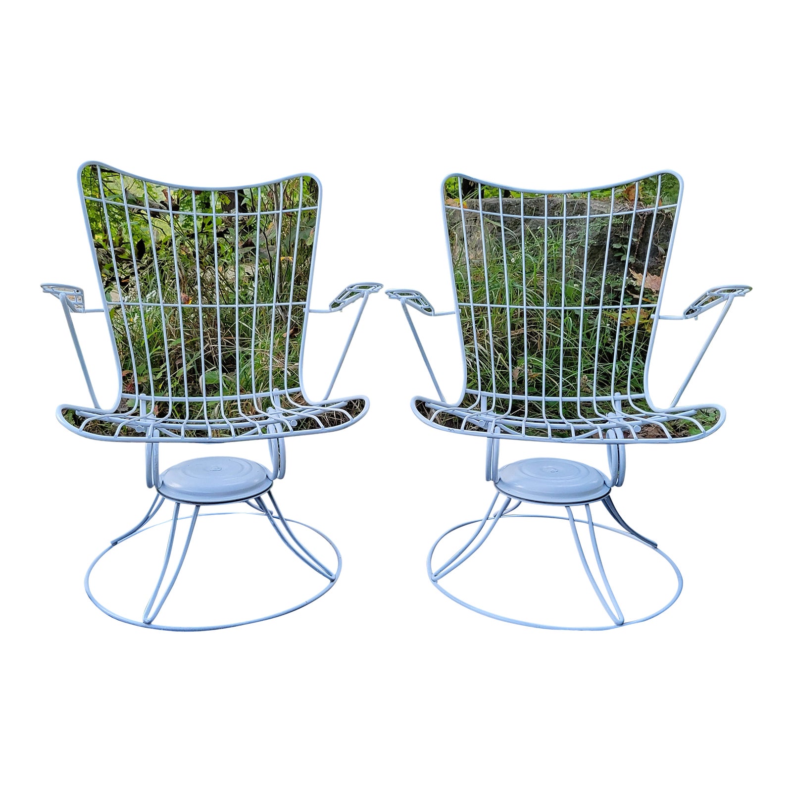 1960s Vintage Homecrest Outdoor Swivel Rockers, Attributed - Set of 2 ...