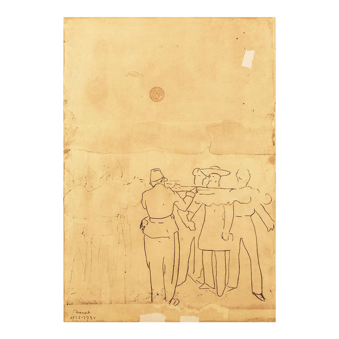 1959 After Edouard Manet "The Execution of Emperor Maximilian of Mexico ...