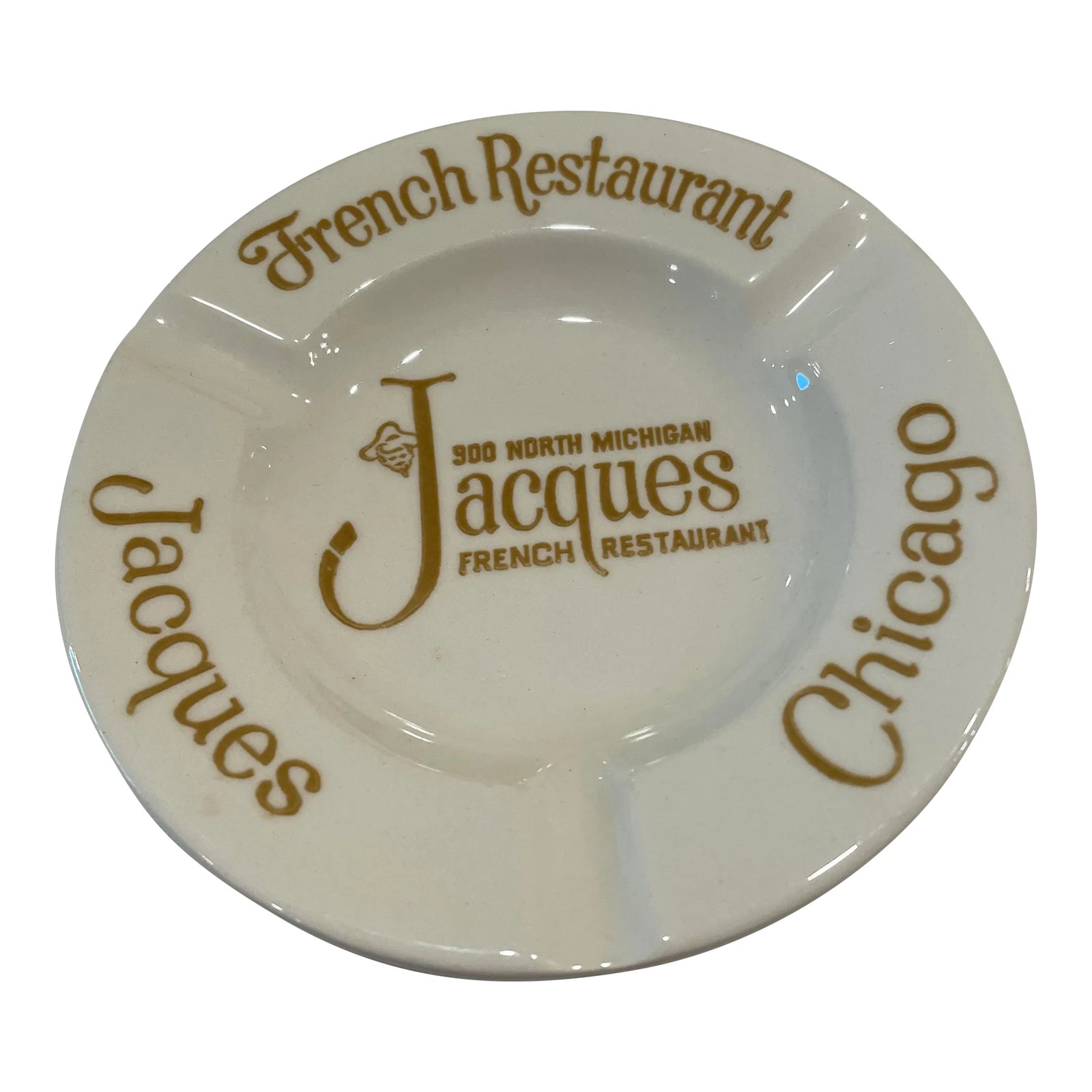 Vintage Ashtray From Jacques Restaurant in Chicago Made by Royal China ...