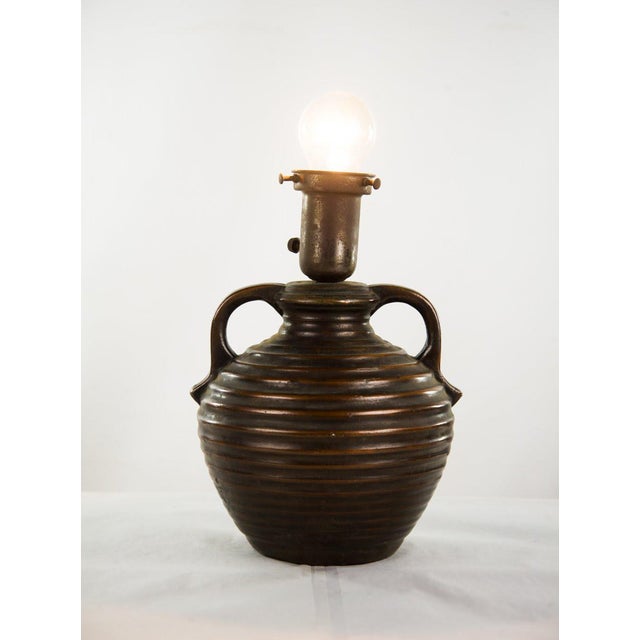 20th Century Ceramic Water Jug Table Lamp | Chairish