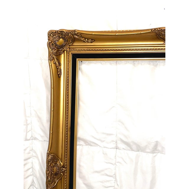 Gold Baroque Wood Frame French Italian | Chairish