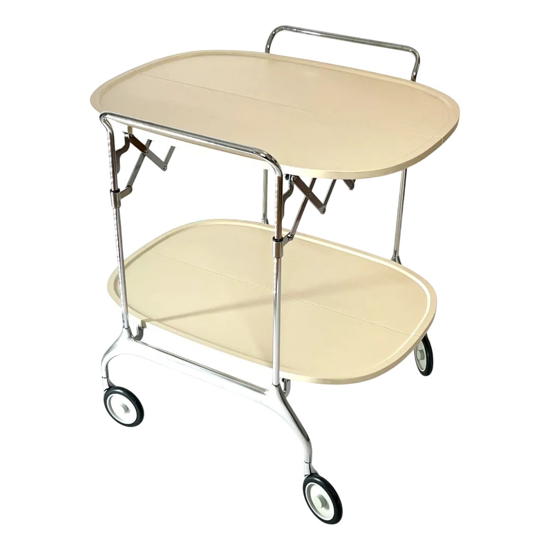 Vintage Foldable Serving Trolley by Antonio Citterio, 1980s | Chairish