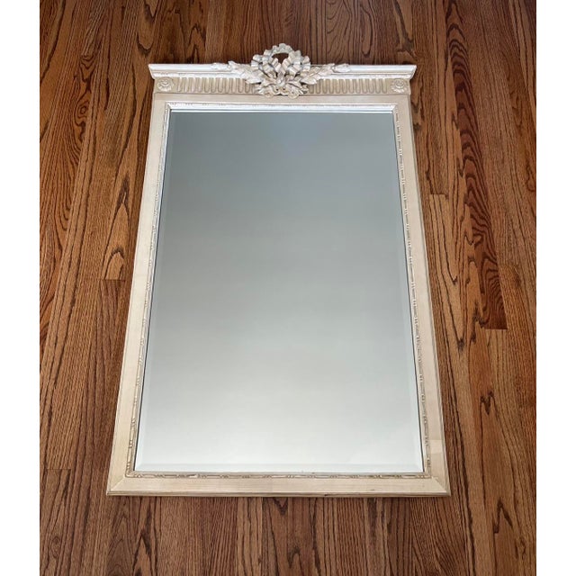 Vintage Carver’s Guild Gilded Gold Fluted Bow Ribbon Rectangular Mirror | Chairish