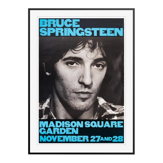 1980s Bruce Springsteen Vintage the River Tour Poster 1980 | Chairish