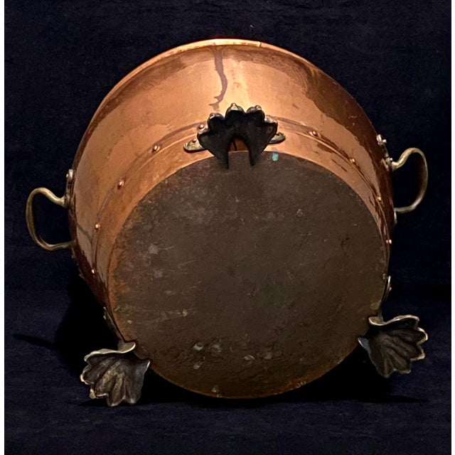 1940s English Copper Fireplace Firewood Holder / Chimney Pot Handmade ...