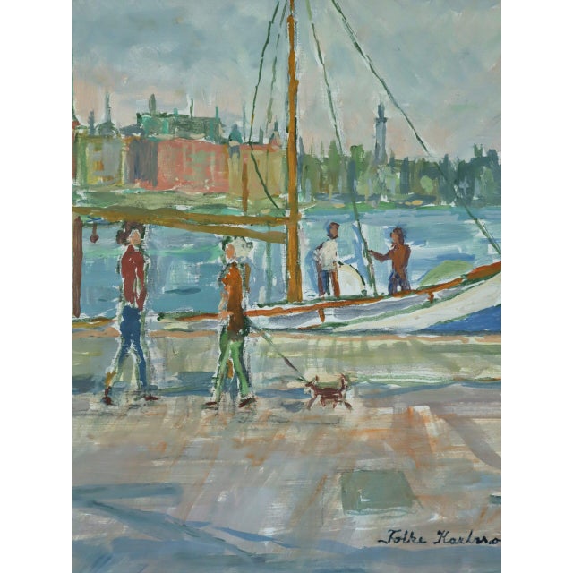 1976 Modernist 'Harbour Promenade' Vintage Original Coastal Street ...