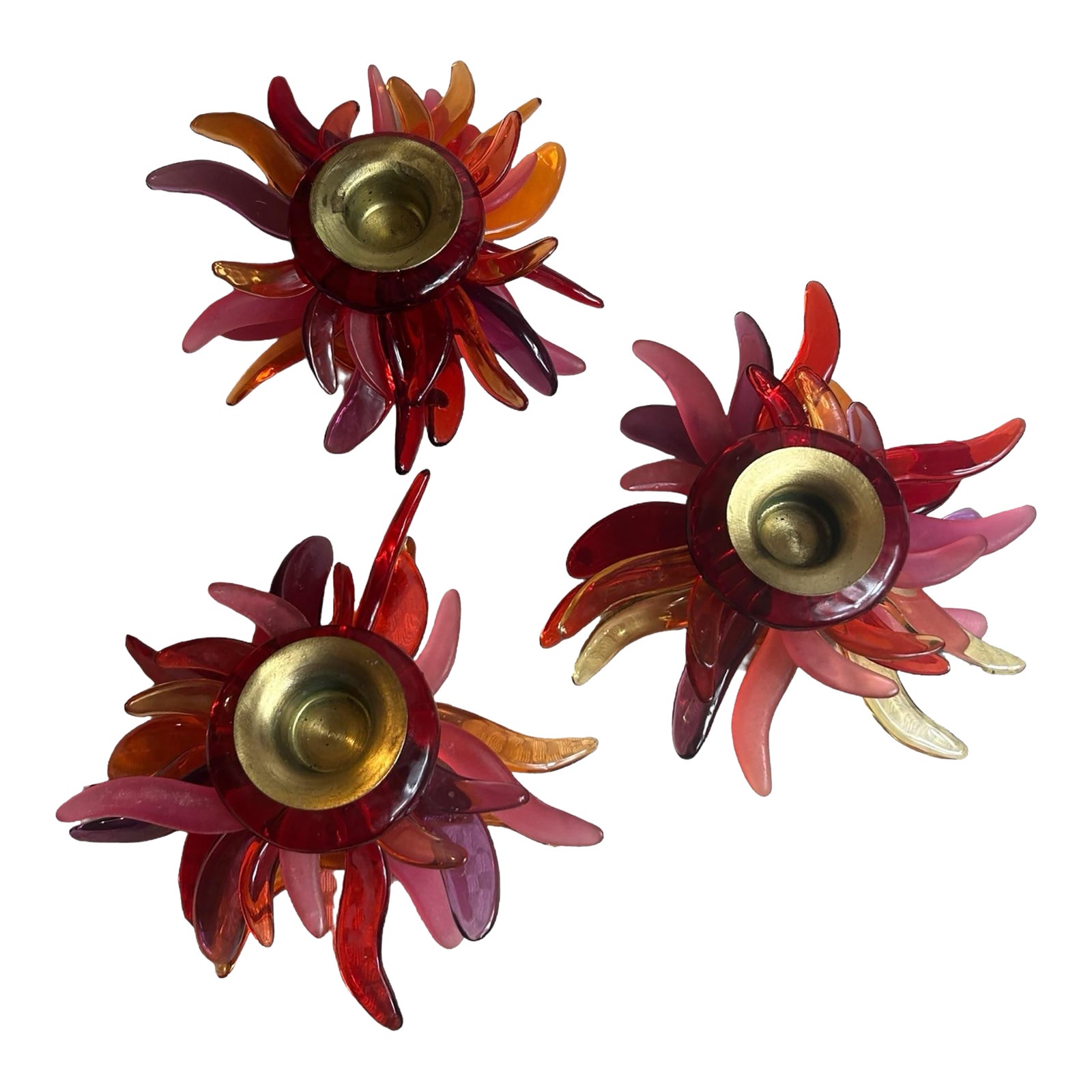 Late 20th Century Vintage Orna Lalo Candle Holders Mid-Century Modern ...