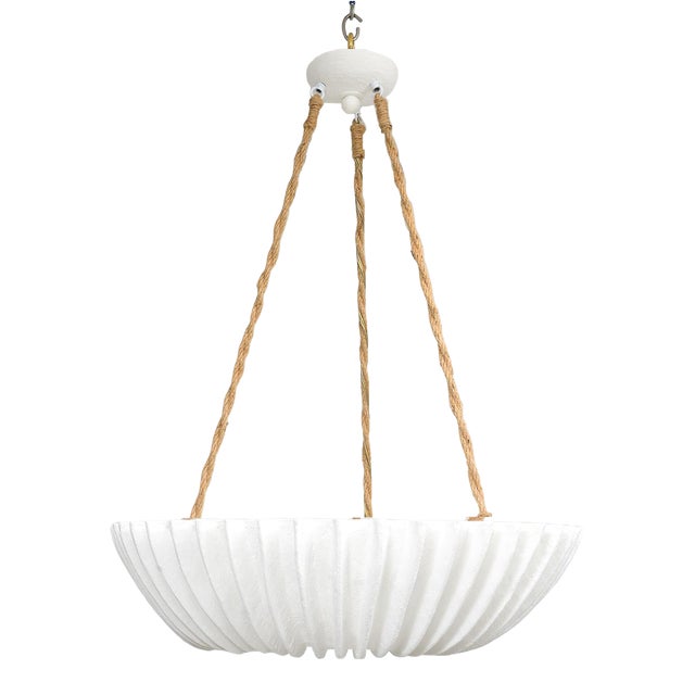 Bespoke Tournesol Plaster Lighting Fixture | Chairish