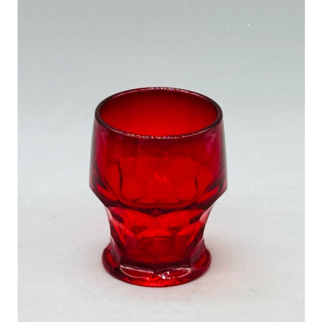 Mixed Set of 7 Vintage Red Glasses/ Beautifully Curated Solid Color ...