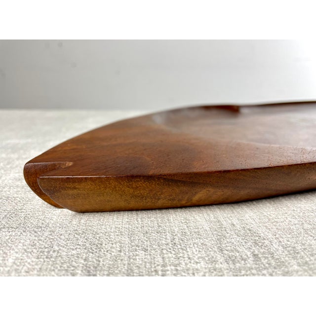 Vintage Fish-Shape Mahogany Serving Tray by Fritz Mevs Factory Haiti ...