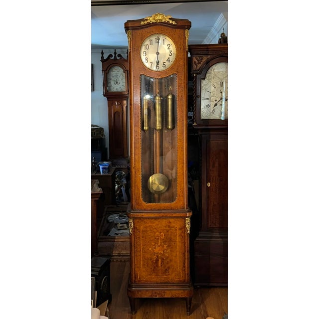 Antique French Art Deco Grandfather Clock | Chairish